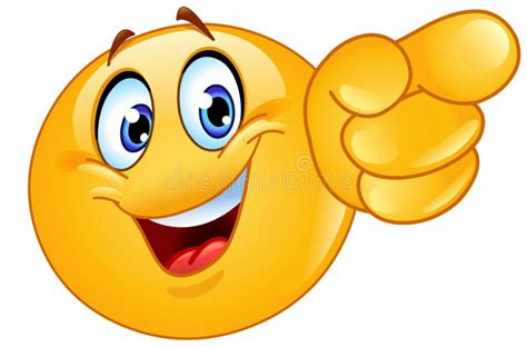Pointing Right Emoticon Stock Vector Illustration Of Finger 117547628