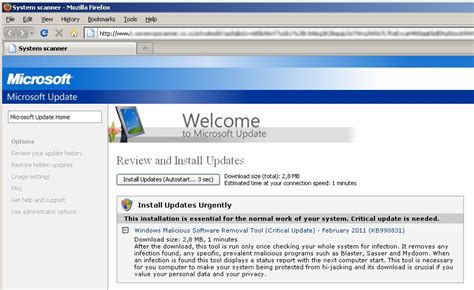 Firefox Users Beware Of Fake Windows Update Cyber Security Solutions Blogs Escan