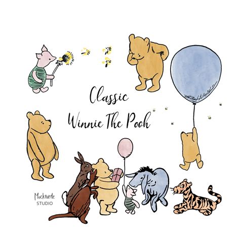 Winnie The Pooh Clipart Classic Pooh Piglet Tigger Eeyore 5