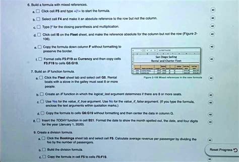 6 Build A Formula With Mixed References A Click Cell F5 And Type 1