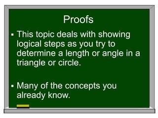 Geometry Proofs PPT
