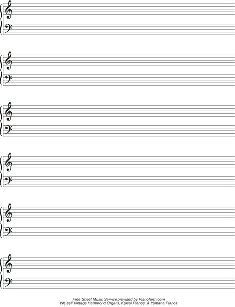 Free Music Staff Paper