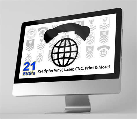 Navy Ic Svg Rating Badge Kit Interior Communications Electrician 21 Vector Files For Cnc Vinyl