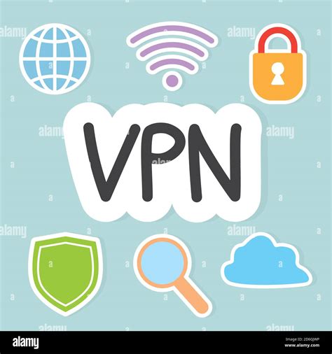 Vpn Virtual Private Network Concept Vector Illustration Stock Vector Image And Art Alamy