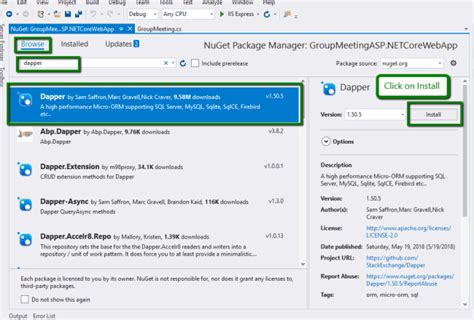 Crud Operation In Aspnet Core 20 Using Dapper Orm