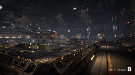 Sci Fi Hangar Unreal Engine Asset