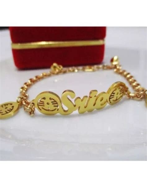 Jual Gelang Nama Doraemon Lapis Emas Shopee Indonesia