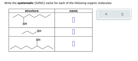 Solved Write The Systematic IUPAC Name For Each Of The Chegg Com