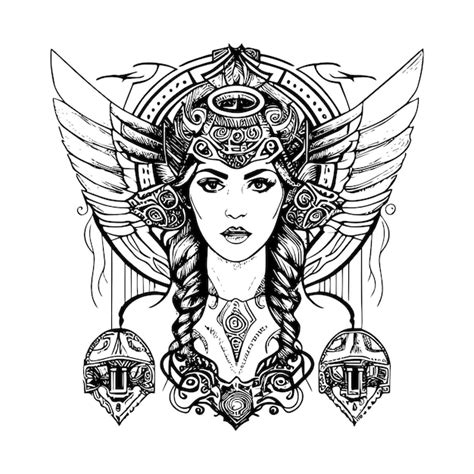 Indian Girl Logo é Um Símbolo Das Culturas Ricas E Vibrantes Das Tribos