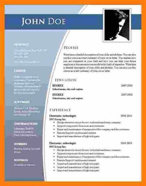 Detail Cv Format In Ms Word Free Download Koleksi Nomer
