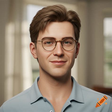 28 Year Old White Man With Glasses Photorealistic Picture On Craiyon