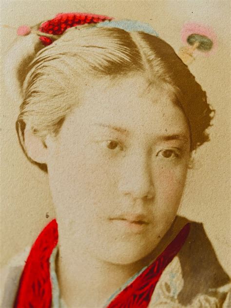 Jeune Fille Japonaise Portrait Att Adolfo Farsari Photo Memory