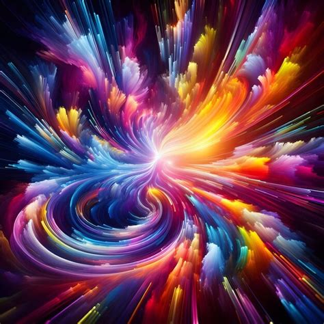 Premium Photo Rainbow Rapture Characterized By Abstract Colorful Shapes Cascading And Intertwining