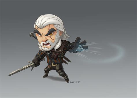 Chibi Witcher Earlier Witcher Chibi In This Series Was Geralt Of Rivia Here