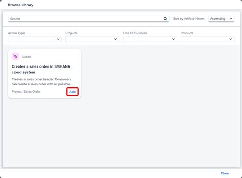 Add Action To Business Process Sap Tutorials