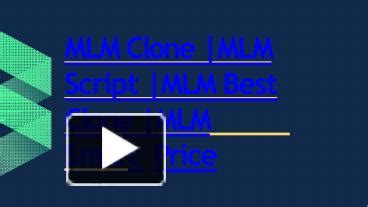 PPT MLM Clone MLM Script MLM Best Clone MLM Smart Price
