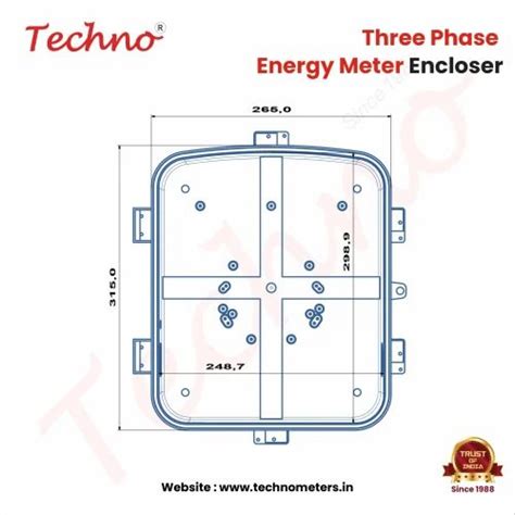 Techno Three Phase Meter Enclosure At 590 Electronic Energy Meter In Coimbatore ID