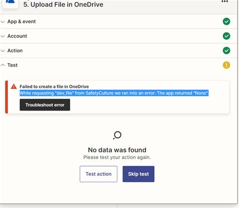 How Do I Fix While Requesting Dev File From Safetyculture We Ran Into An Error The App