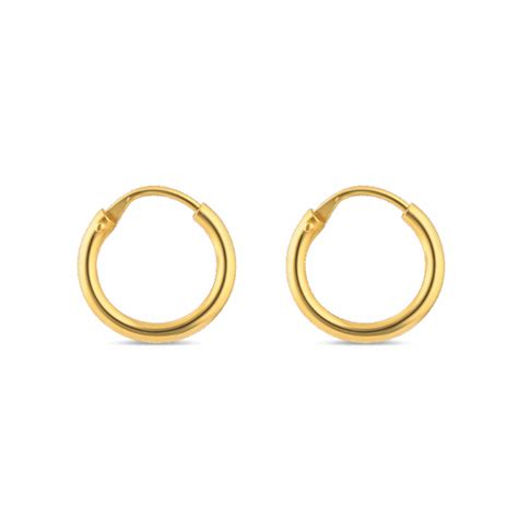Real Gold Hoop Earrings 22ct Gold Purejewels Uk