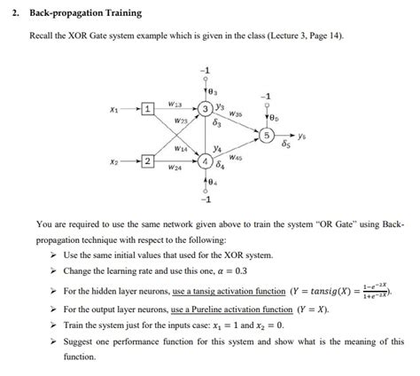 2 Back Propagation Training Recall The Xor Gate