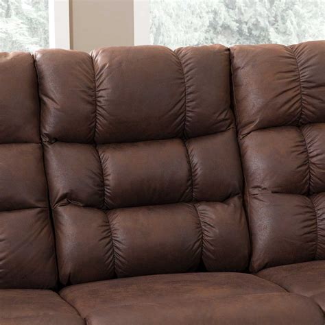 Derwin Brown Reclining Sofa With Drop Down Table M 284RS AFW