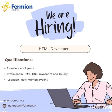 Html Html5 Htmlcss Htmldeveloper Jobalert Jobhiring Job