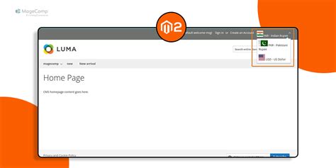 Magento 2 How To Add Currency Flag To Currency Switcher Dropdown