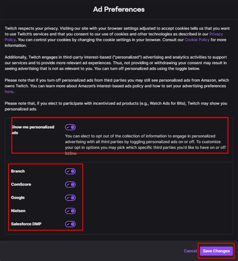 Twitch Tv How To Manage Your Advertising Preferences Technipages