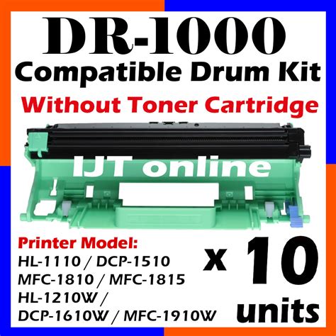 5 Units DR1000 DR 1000 DR 1000 TN1000 TN 1000 TN 1000 Compatible Drum Unit For Brother