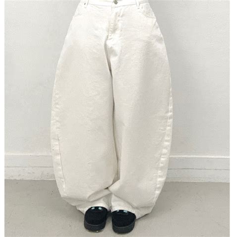 S~3xl 남녀공용 빅사이즈 항아리핏 바지 사이즈 절개 벌룬 와이드팬츠 에이블리