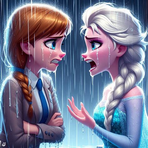 Elsa And Anna Get Emotional By Chryslerfire On Deviantart