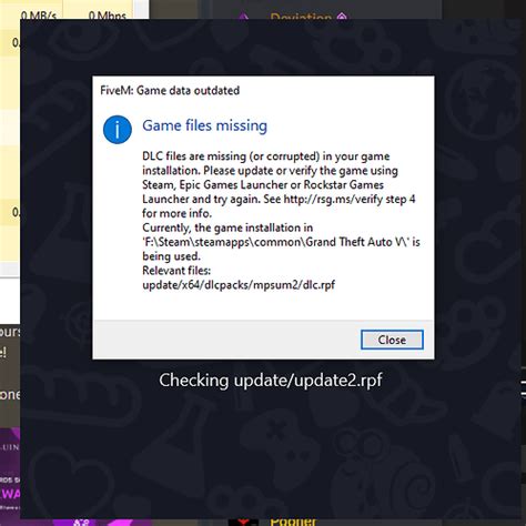Game Files Missing FiveM Client Support Cfx Re Community