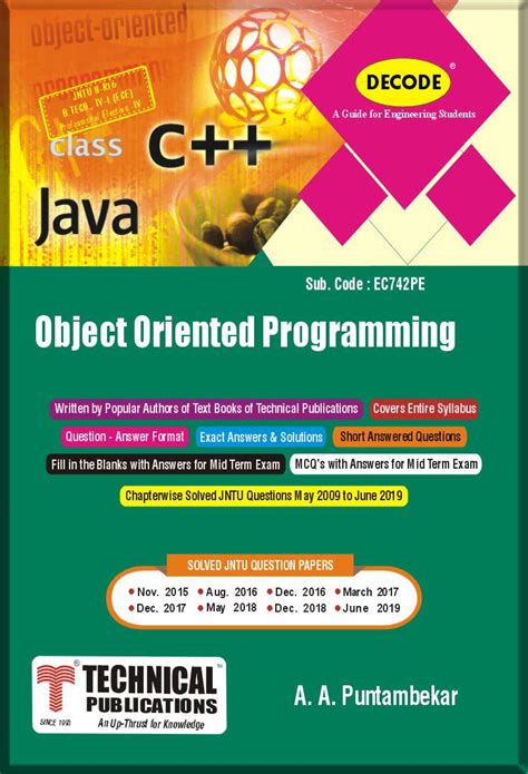 Buy Decode Object Oriented Programming For Jntu H 16 Course Iv I Ece Ec742pe