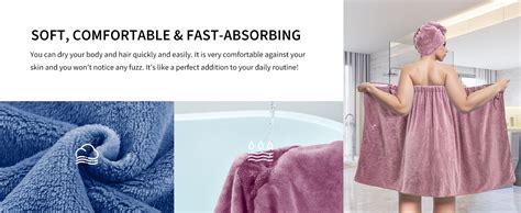 Hjmjy Plus Size Towel Wrap With Hair Towel For Womenxxl