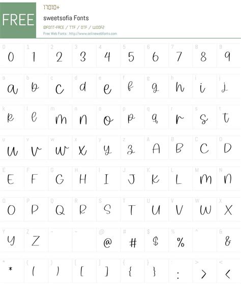 Sweetsofia 100october 9 2022fontcreator 11502430 64 Bit Fonts