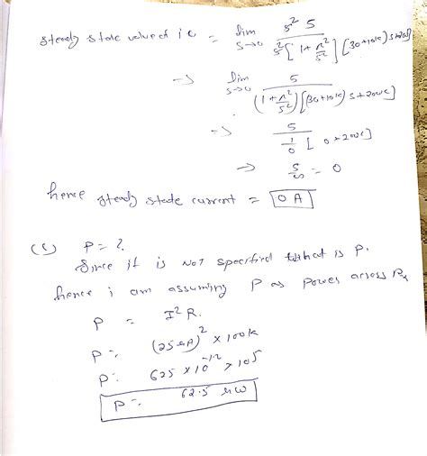 [solved] Find The Steady State Current I T In The Following Circuit Where R 1 R 2 100 KΩ