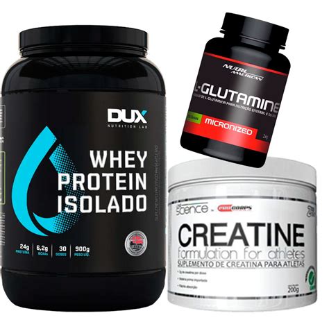 Whey Protein Concentrado Creatina Pro Corps Glutamina Wa Suplementos