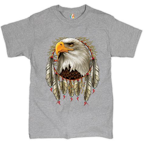 Tee Hunt Bald Eagle Dreamcatcher T Shirt Indigenous Native American