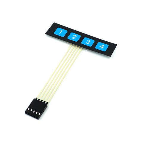 1x4 Key Matrix Membrane Switch Keypad