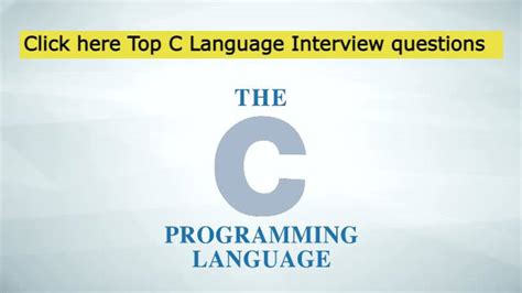 c language interview questions