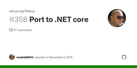Port To Net Core · Issue 358 · Rebus Orgrebus · Github