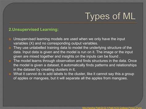 Intro Of Machine Learning Models Pptx