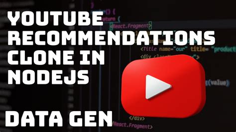 Part 1 Create Youtube Recommendations Algorithm Nodejs Data