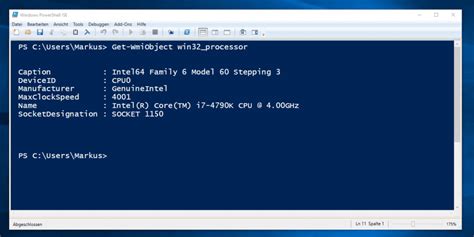 Cpu Ram Etc Per Powershell Auslesen It Learner