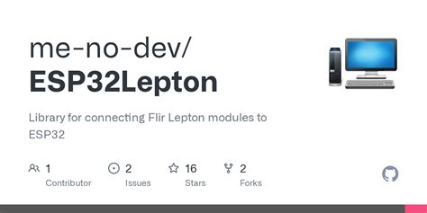 Github Me No Devesp32lepton Library For Connecting Flir Lepton