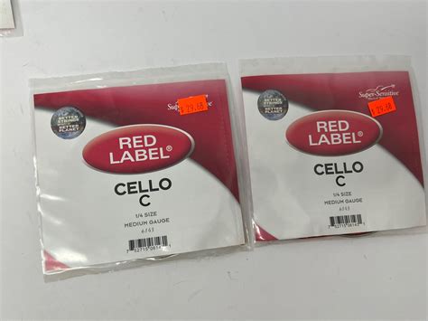 Red Label Cello Strings