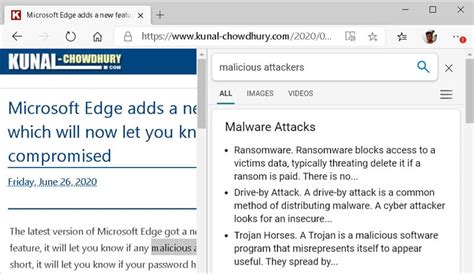 Microsoft Edge Adds Search In Sidebar Feature To Most Recent Canary Build