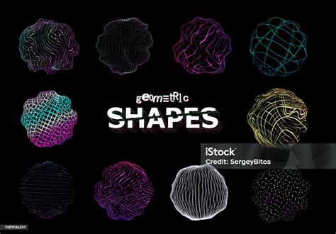 글리치 효과와 결함 영향이 있는 복고풍 미래 지향적인 구체 0명에 대한 스톡 벡터 아트 및 기타 이미지 0명 3차원 형태 Brutalism Istock