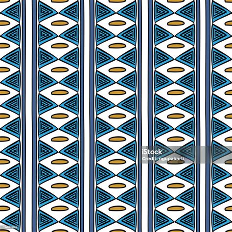 부족 배경 벡터 텍스처와 Ikat 기하학적 패턴입니다 아즈텍 심볼의 완벽 한 스트라이프 모티프 손으로 그려진 된 민족 인도 스칸디나비아 집시 멕시코 민속 패턴 패션 인쇄 및