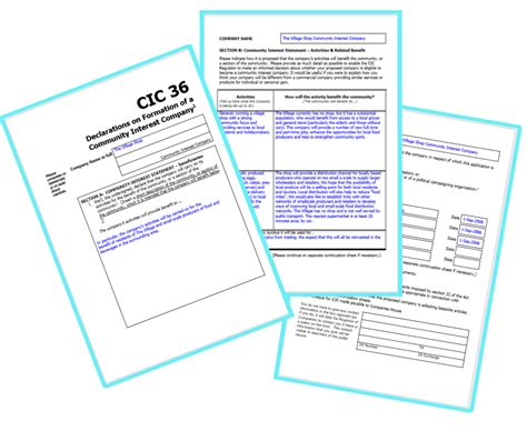 How To Write Your Cic36 Form To Set Up Your Community Interest Company